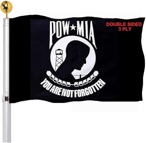 Pow Mia Flag 3x5 Outdoor Double Sided Heavy Duty 3 Ply Military Pow ...