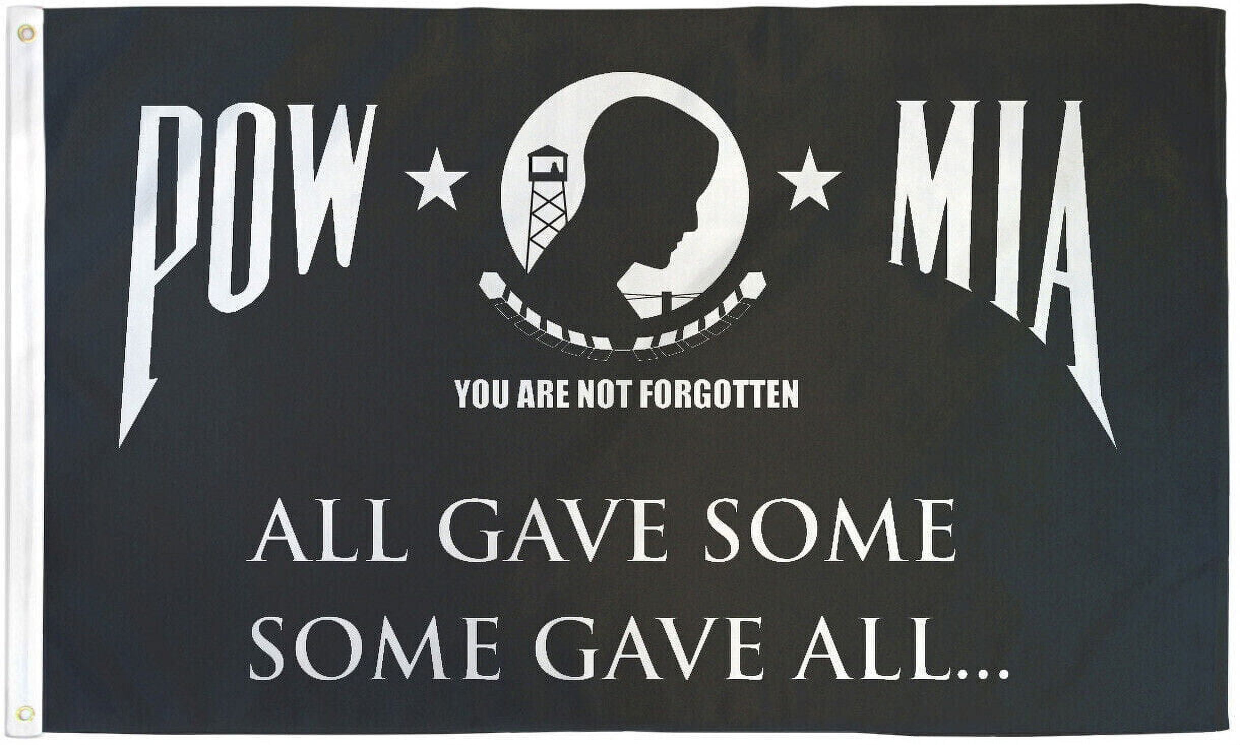 Pow Mia Flag 3x5ft Military Service Flag P.O.W. - M.I.A. POW-MIA All ...