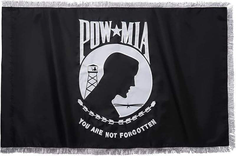 Pow Mia Flag Embroidered 3x5 Outdoor - Heavy Duty Double Sided You are ...