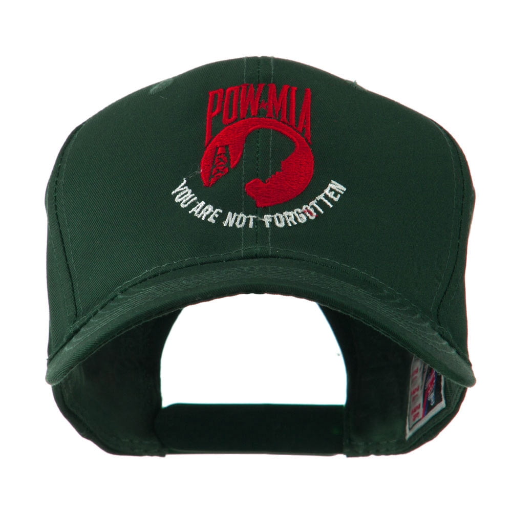 Pow Mia Symbol with Wording Embroidered Cap - Green OSFM - Walmart.com
