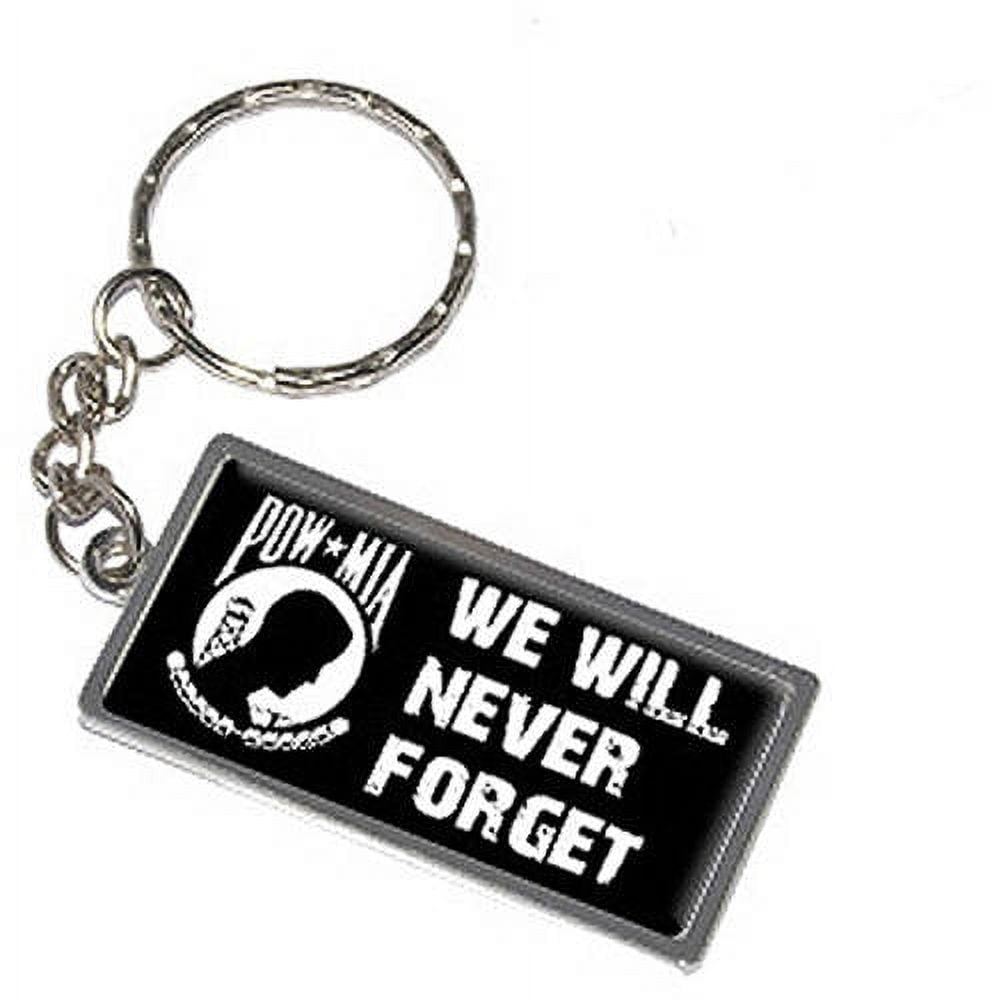 Pow Mia We Will Never Forget Keychain Key Chain Ring - Walmart.com