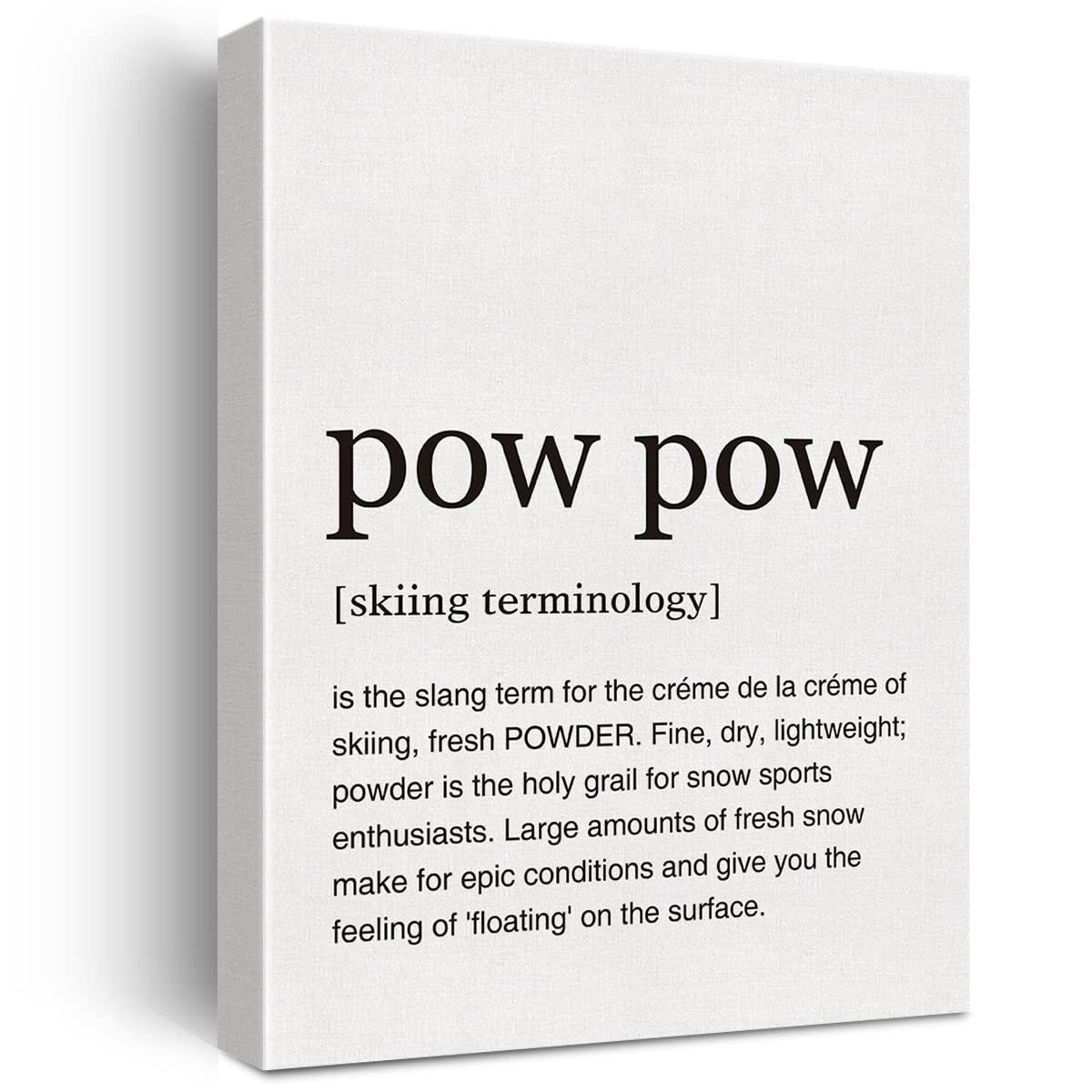 Pow Pow Definition Print Canvas Wall Art Home Office Decor Modern ...