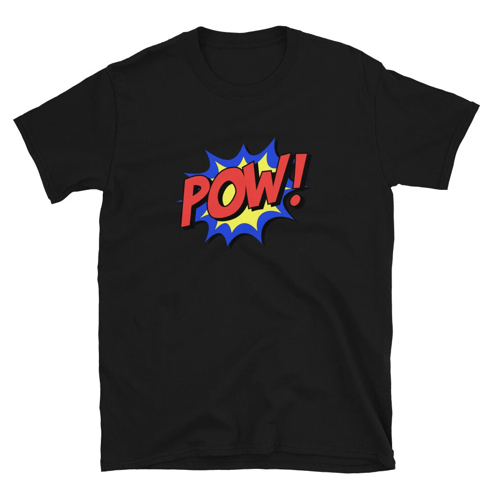 Pow T-shirt Comic Book Art Funny Geeky Pop Art Superhero Gift Tee ...