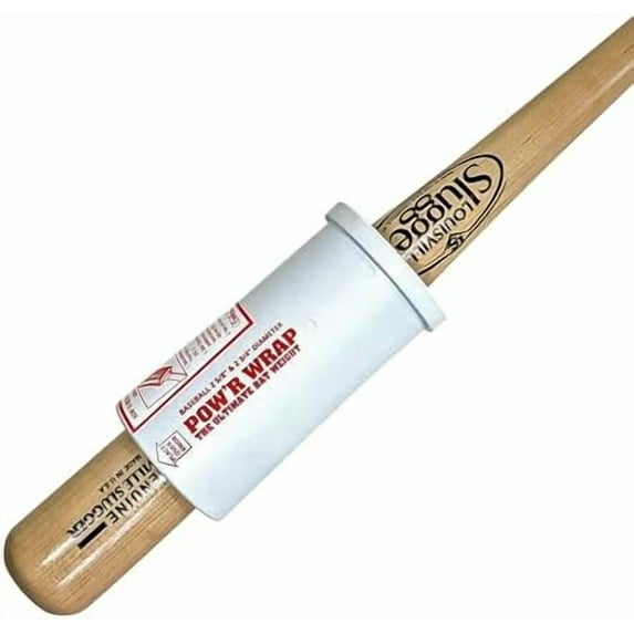 Pow’r Wrap Bat Weight for Baseball, 24-Ounce White Polycarbonate ...