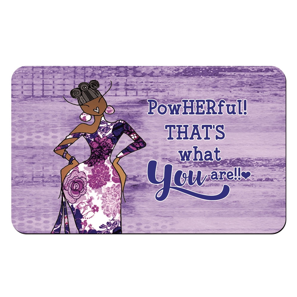 PowHERful! That's What You Are! Interior Floor Mat by Shades of Color ...