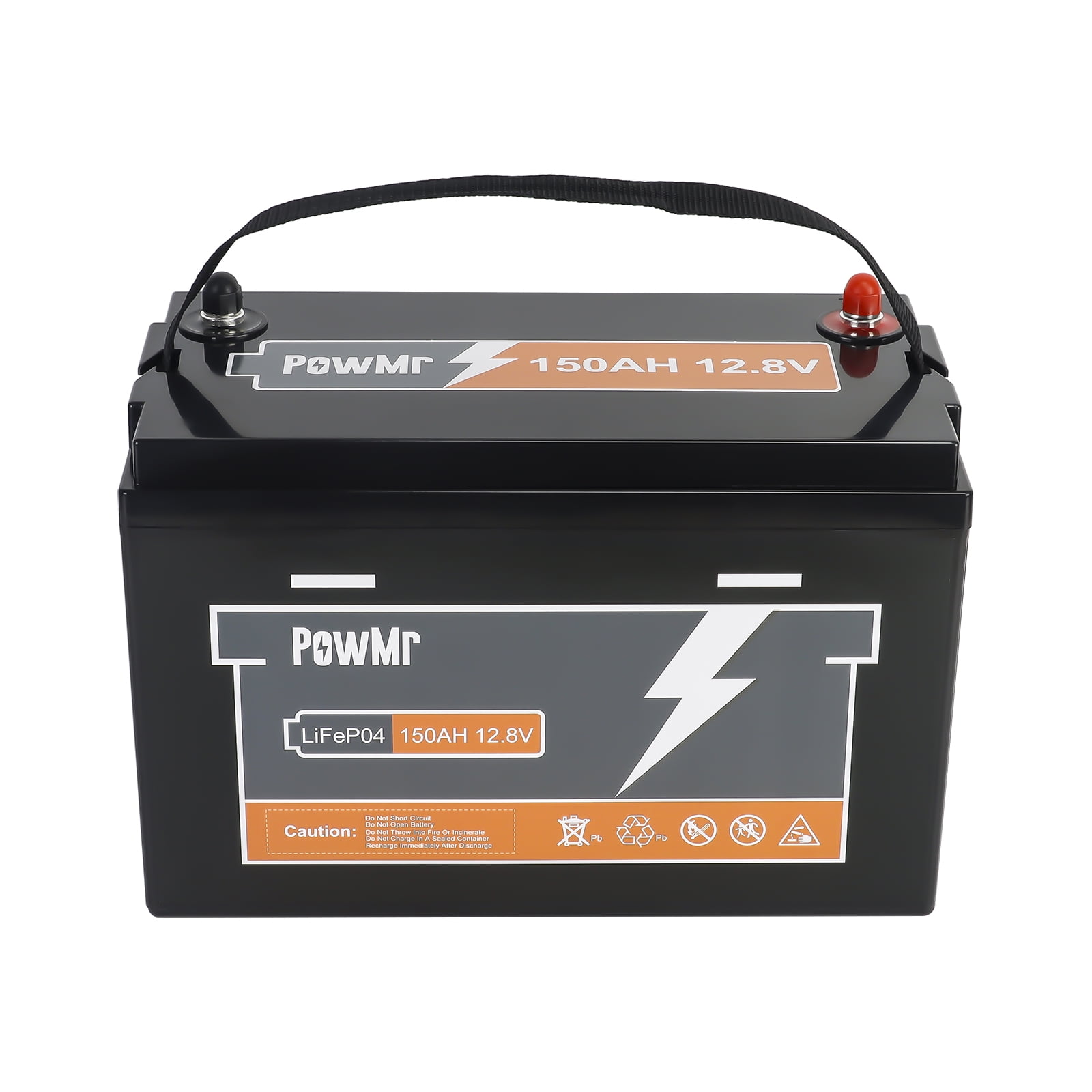 PowMr 100AH 150AH 200AH 300AH Lifepo4 Battery 12.8V 25.6V Support 4 Units in Series With BMS ≥ ...