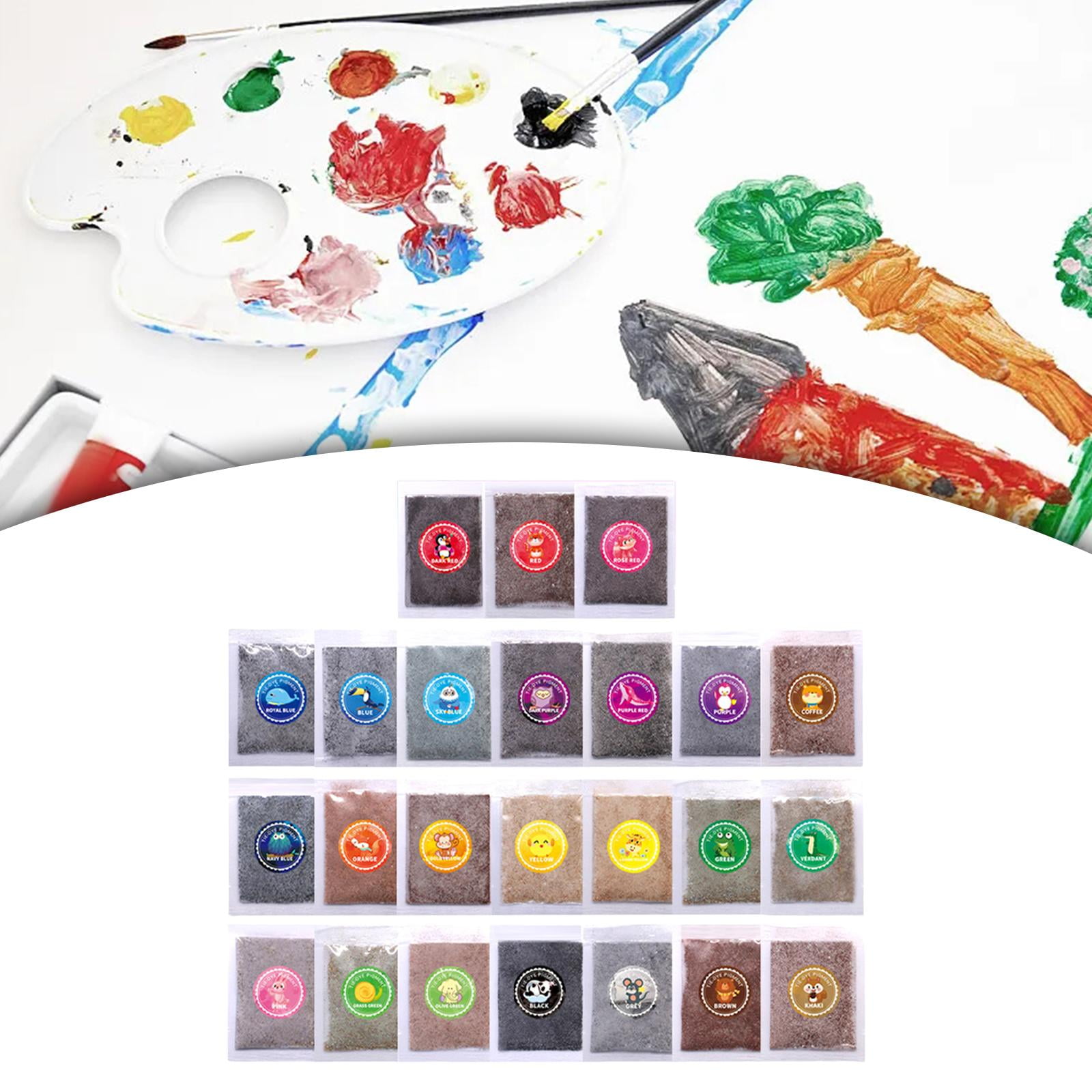 Powder, 24 Colors Dye Packets, Color Powder Packets Bright Fabric Dye ...