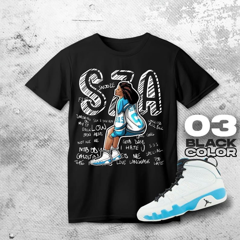 Powder Blue Black BLACK Shirt Inspired by Soulful Vibes Album Theme ...