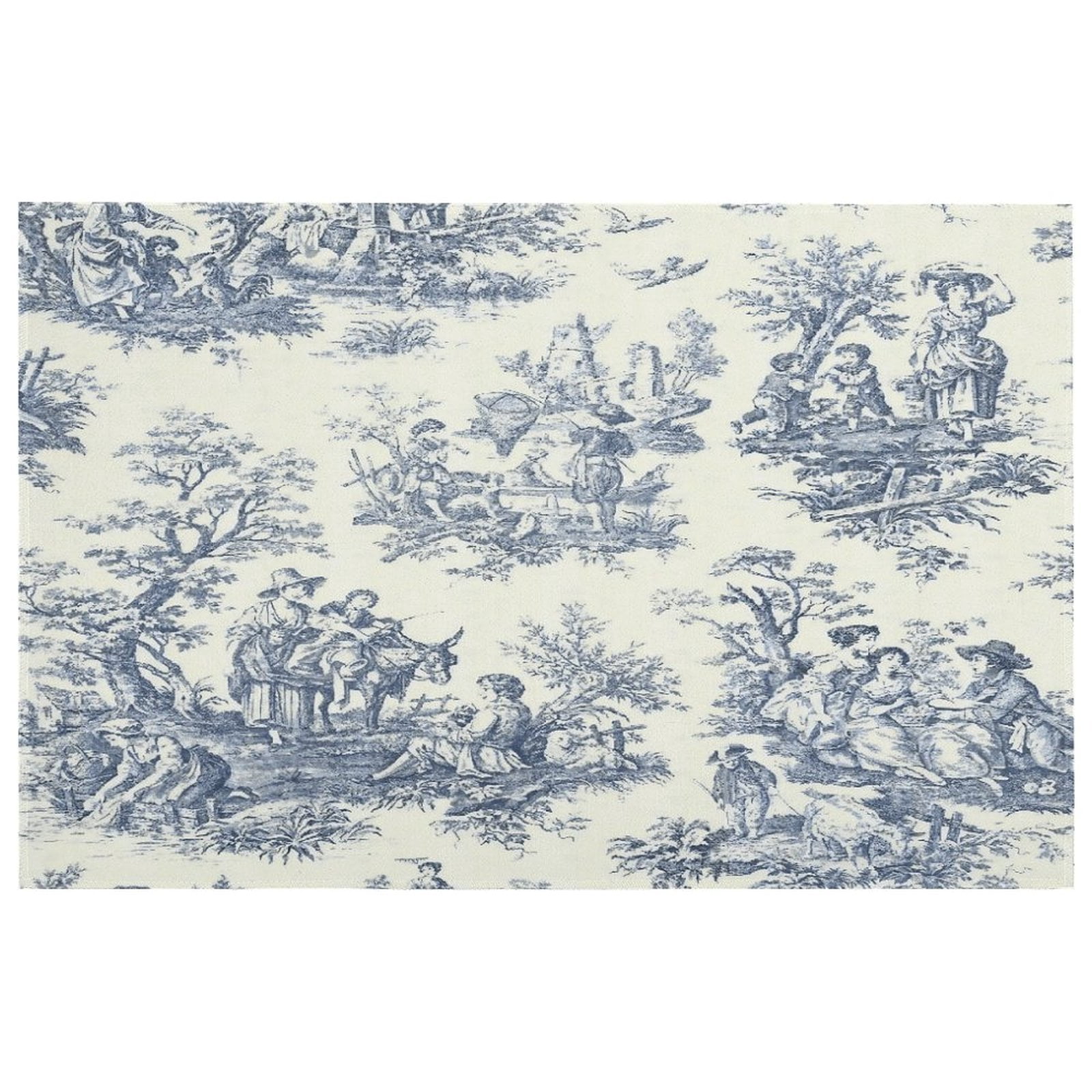 Powder Blue French Toile Picnic Adult Home Decor Bedroom Living Room ...