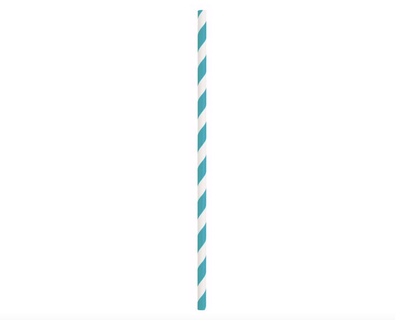 Powder Blue Striped Paper Straws, (10 Count) - Eye-Catching & Eco ...
