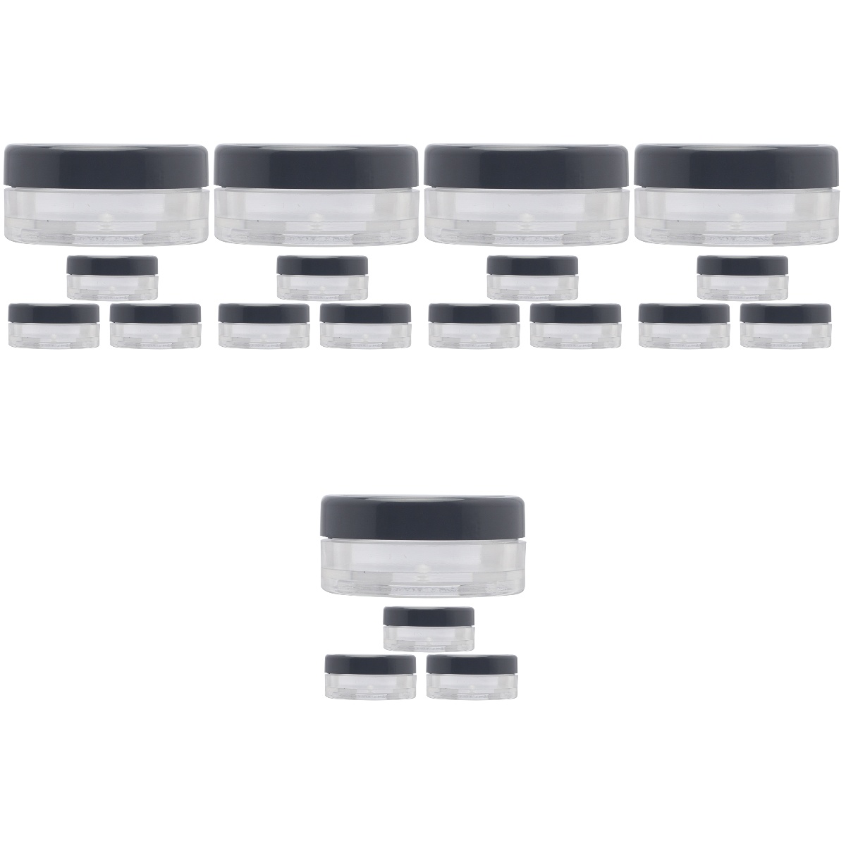 FENGGUIQU Travel Friendly Plastic Powder Puff Container Mixing Powder ...