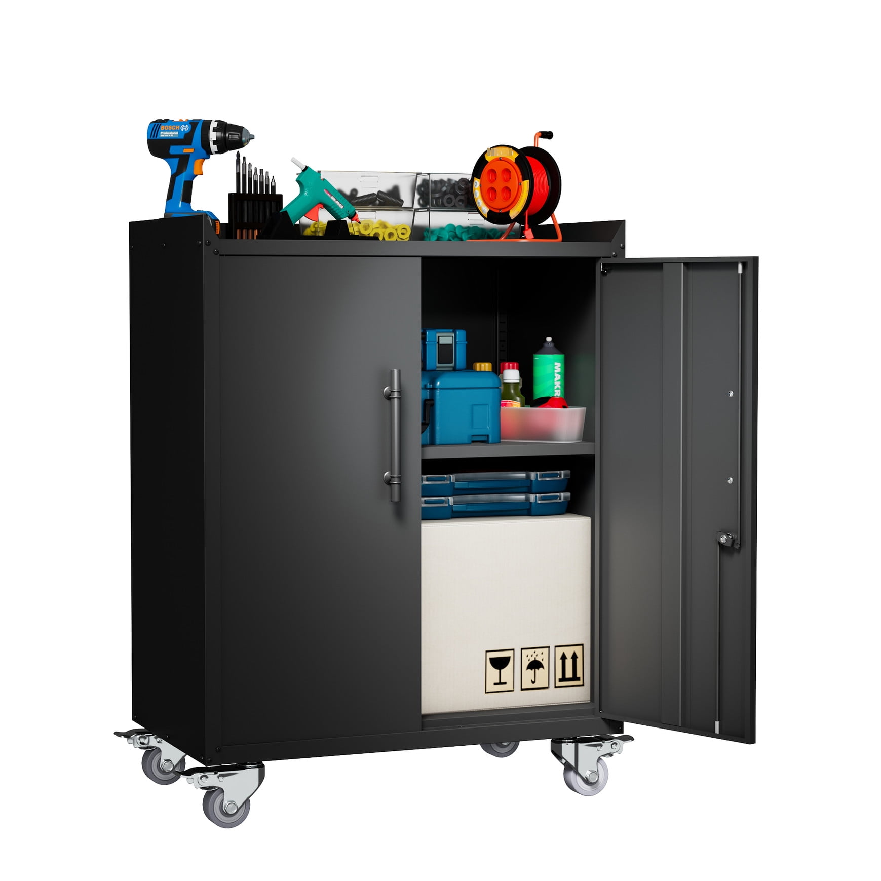 Powder Coated Finish, Lockable Door - Long-Lasting and Safe Tool ...
