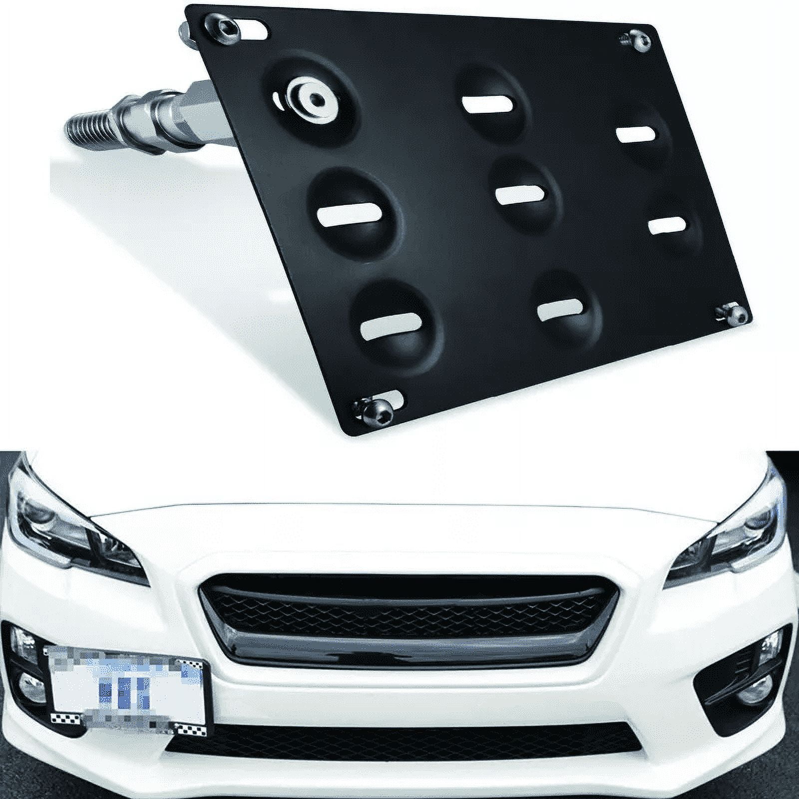 Powder Coated Finish Tow Hook License Plate Mount, Street Legal Design ...