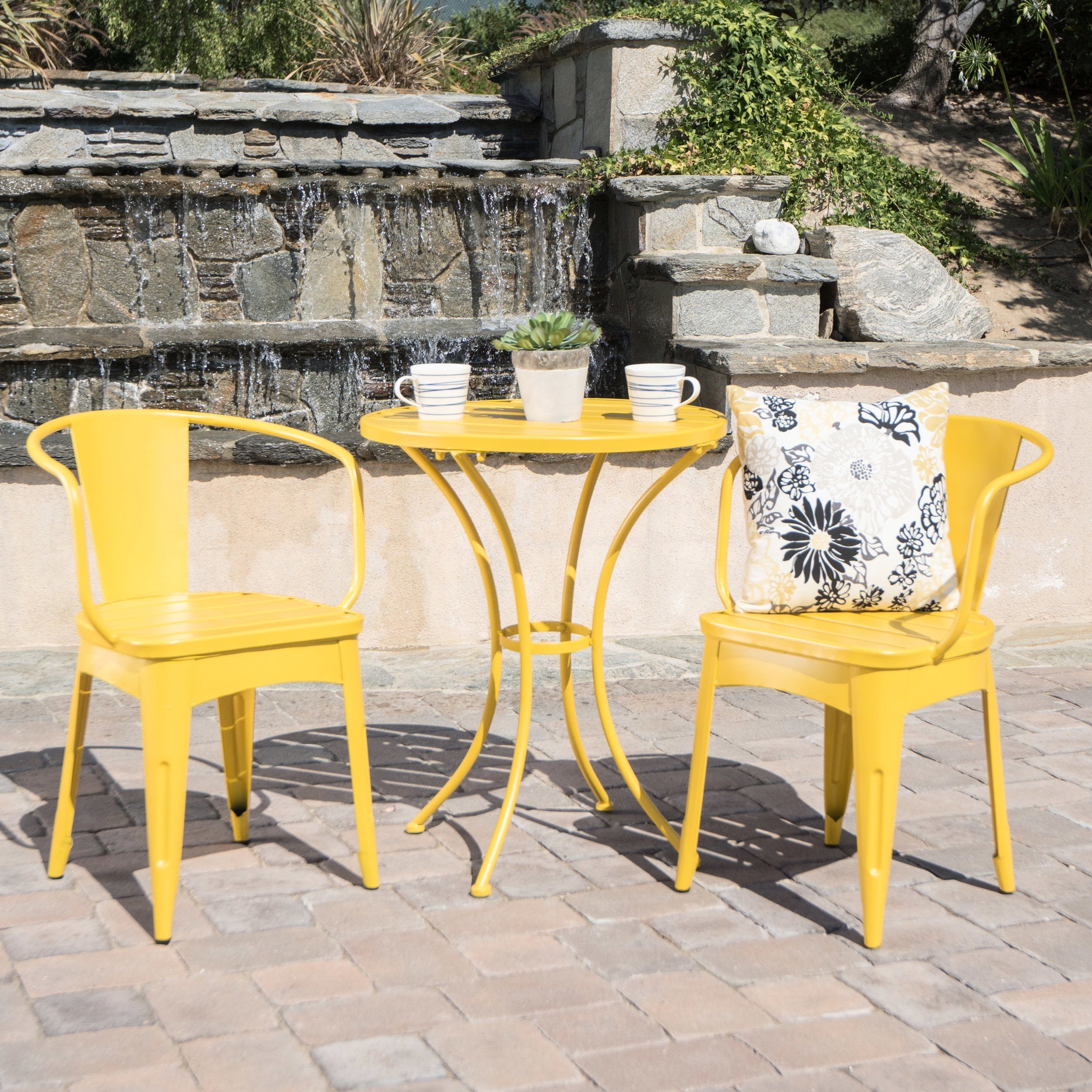 Powder-Coated Iron Set - Weatherproof Function - Outdoor Coffee Break ...