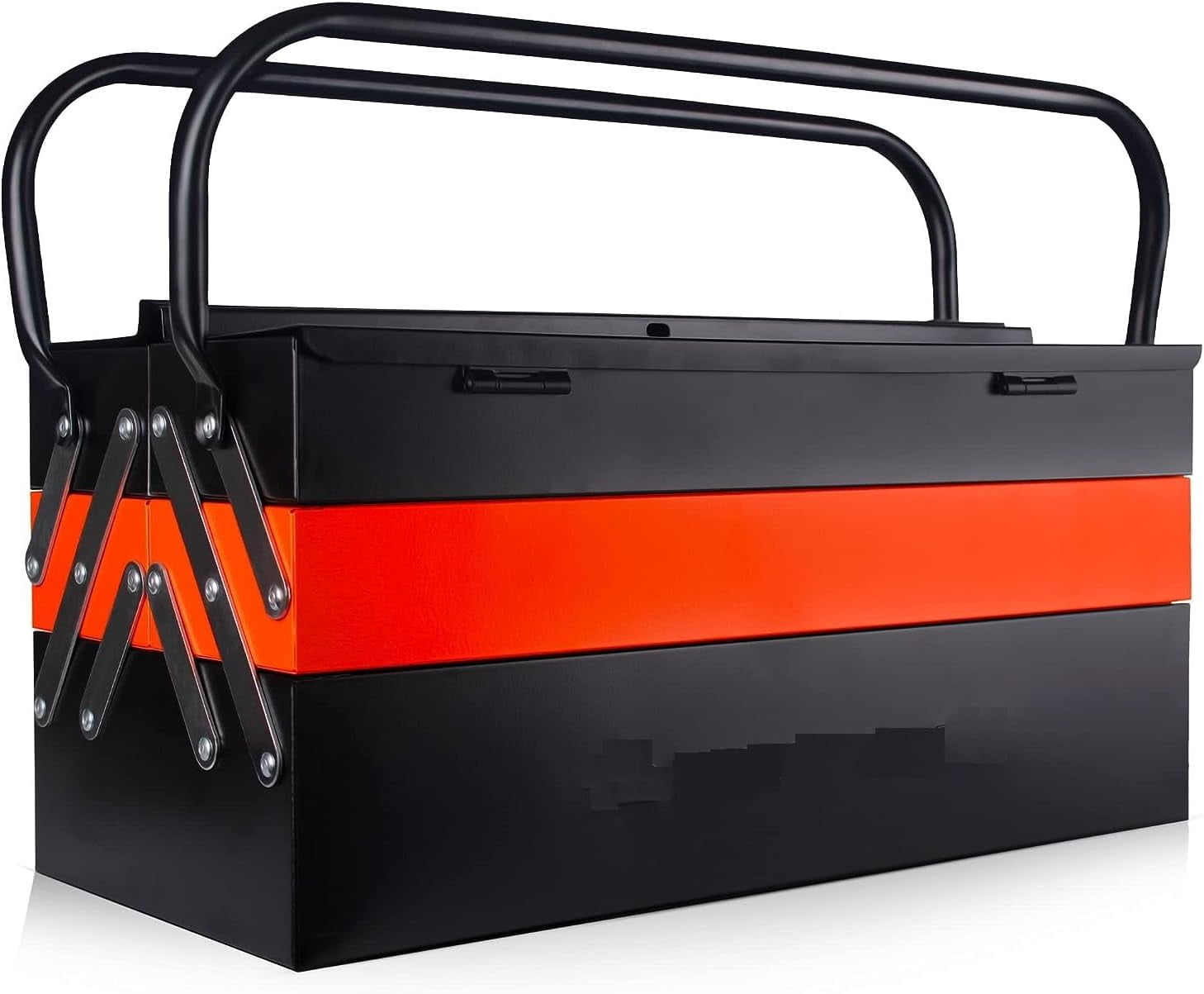 Powder Coated Metal Tool Box Empty with 5-Tray Cantilever Tool ...