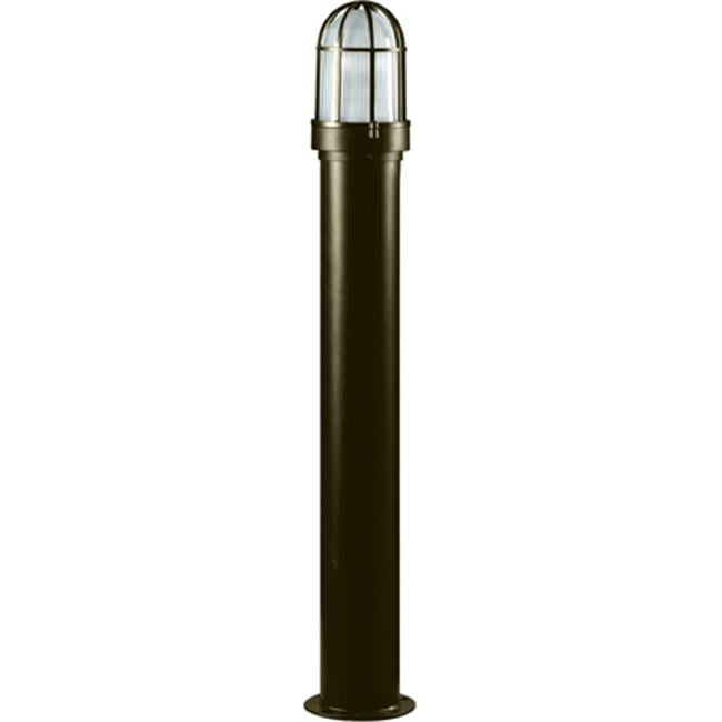 Powder Coated Steel Bollard Light, Bronze - 39.75 x 7 x 7 in. - Walmart.com