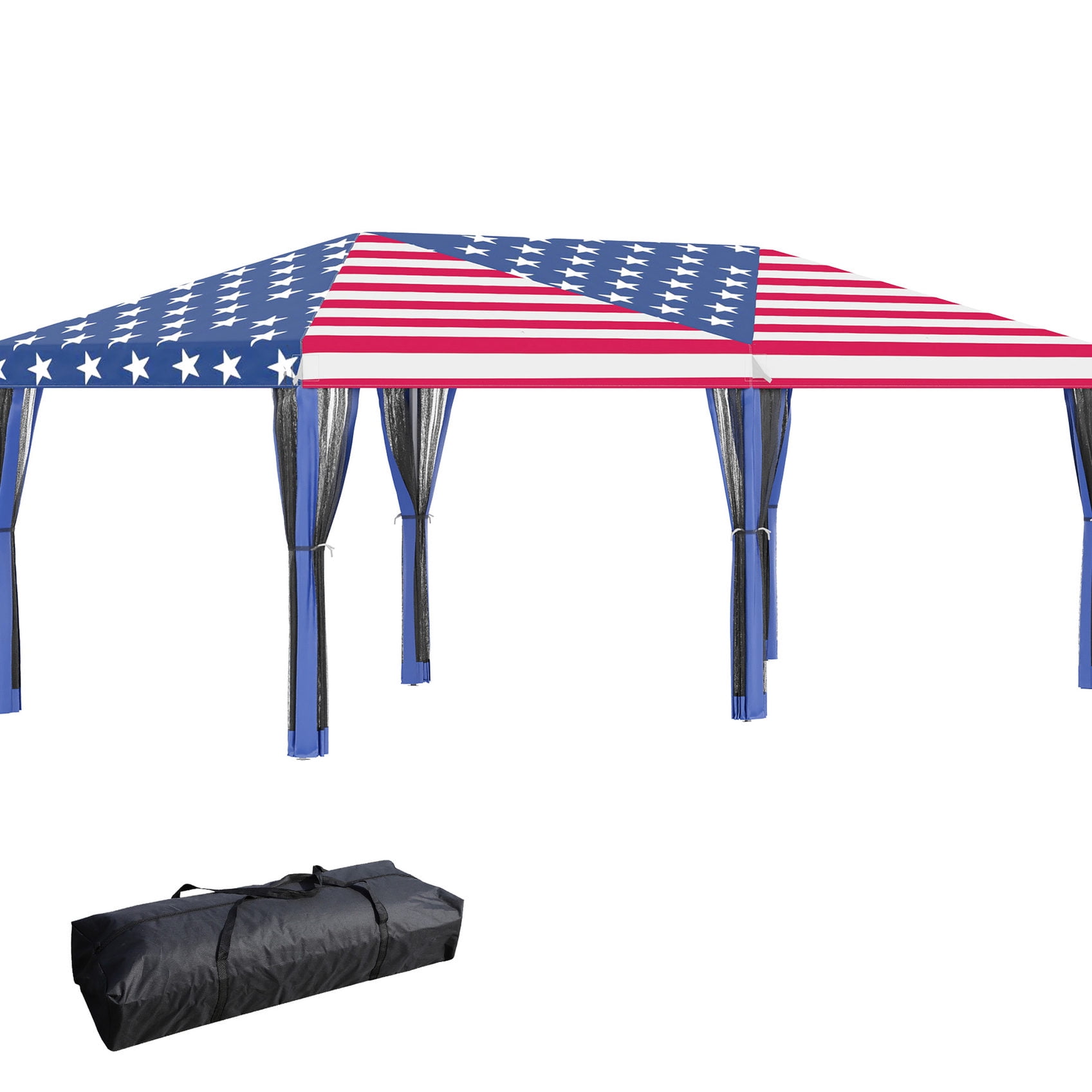 Powder - Coated Steel Canopy Tent / Endure Outdoor Environments with ...