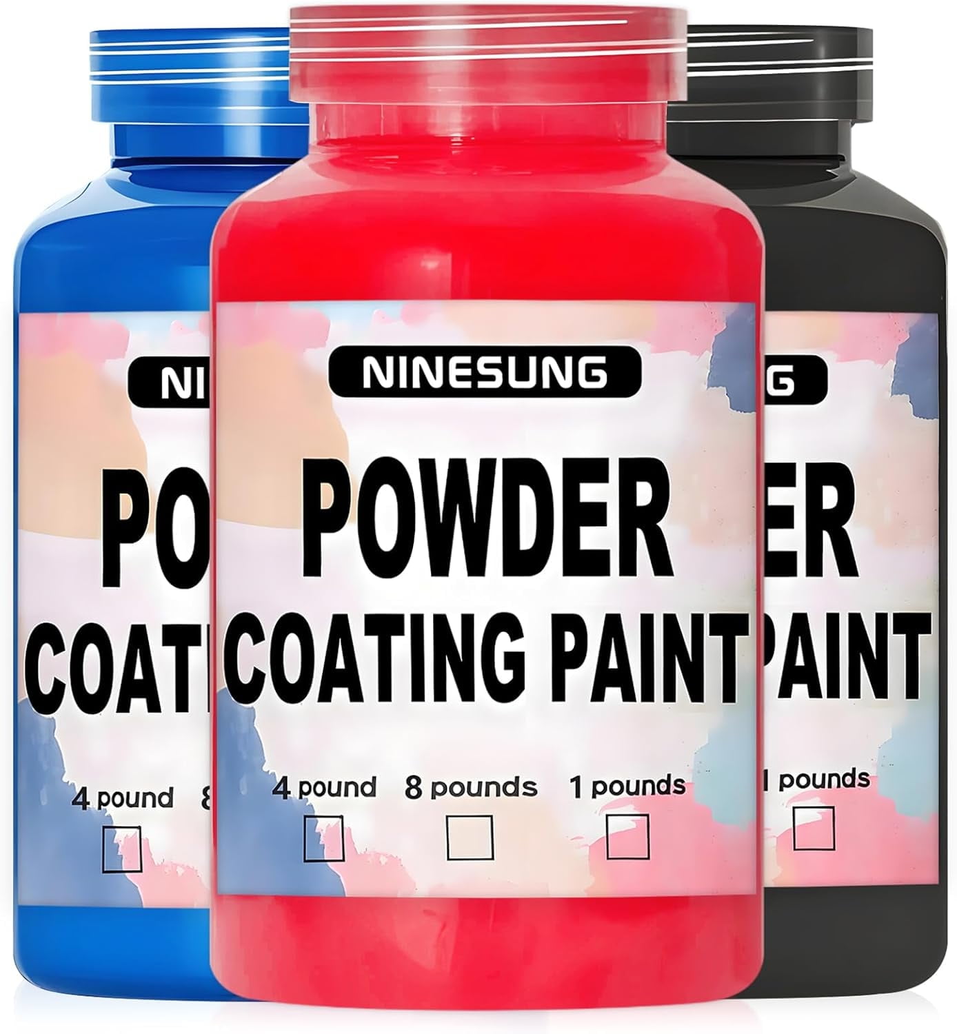Powder Coating Paint, 3 Colors Powder Coat Perfect for Metal Surfaces ...