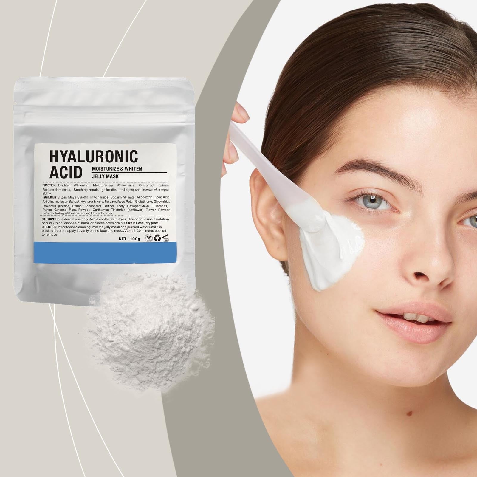 Powder DIY Facial Skin Hydration Care Formula Jelly Peel Off Face Deep ...