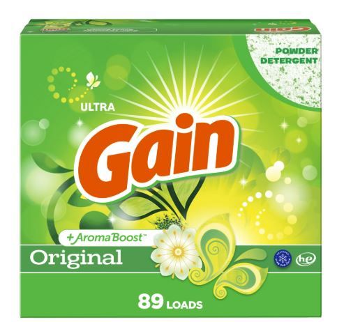Powder Laundry , Original Scent, 91 oz, 89 Loads Gain Powder Laundry ...