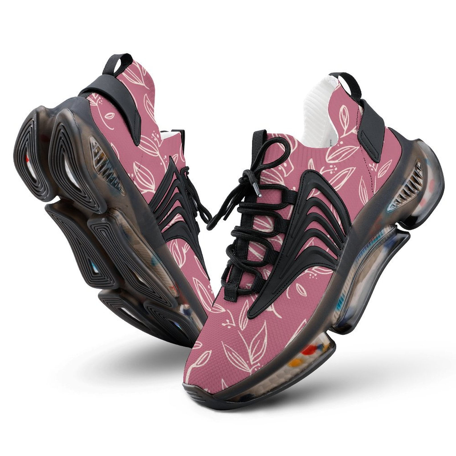 Powder, Leaves Walking Shoes for Men Woman Lightweight Tennis Fashion ...