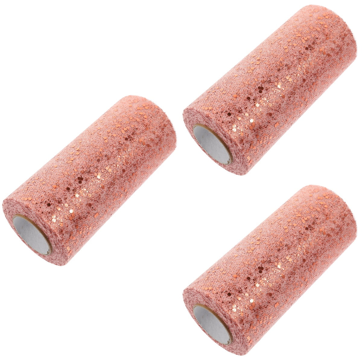 Powder Net Rolling Yarn 3 Rolls DIY Wrapping Ribbon Decor Dress Bow Tie ...