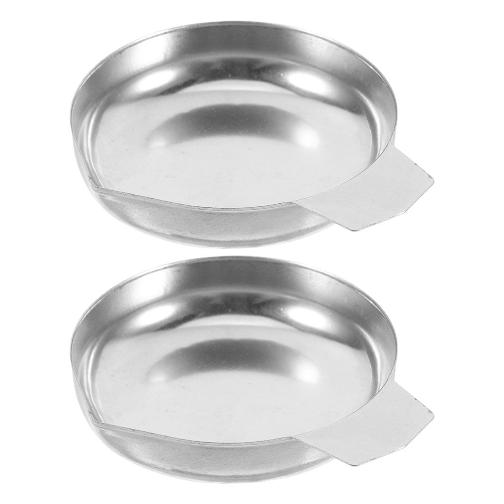 Powder Pans Scale Pan,2Pcs Stainless Steel Weighing Trays for Kitchen ...