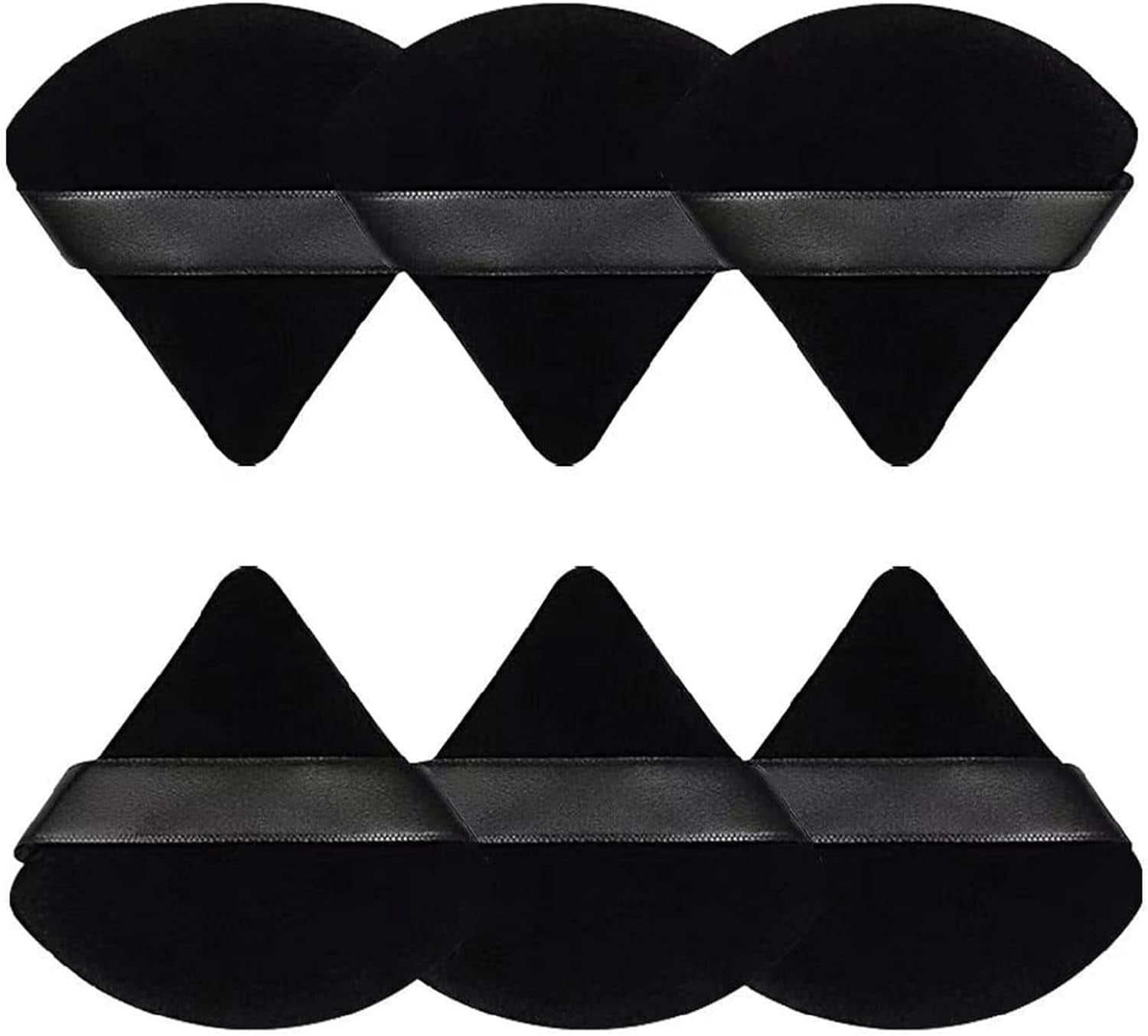 Powder Puff (6 Pieces), Soft Cotton Facial Sponge Powder Puff, Velvet ...