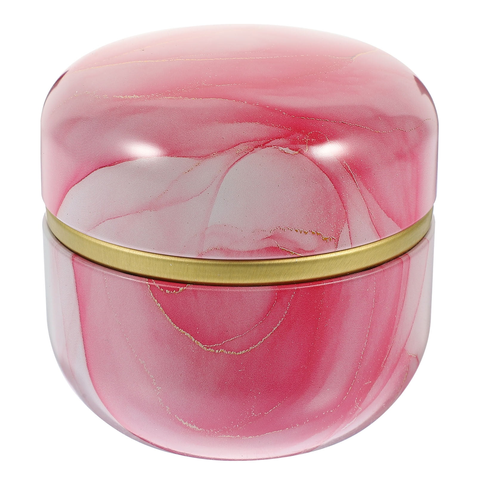 Pink Tinplate Storage Box for Dry Food and Tea Portable Japanese Style ...