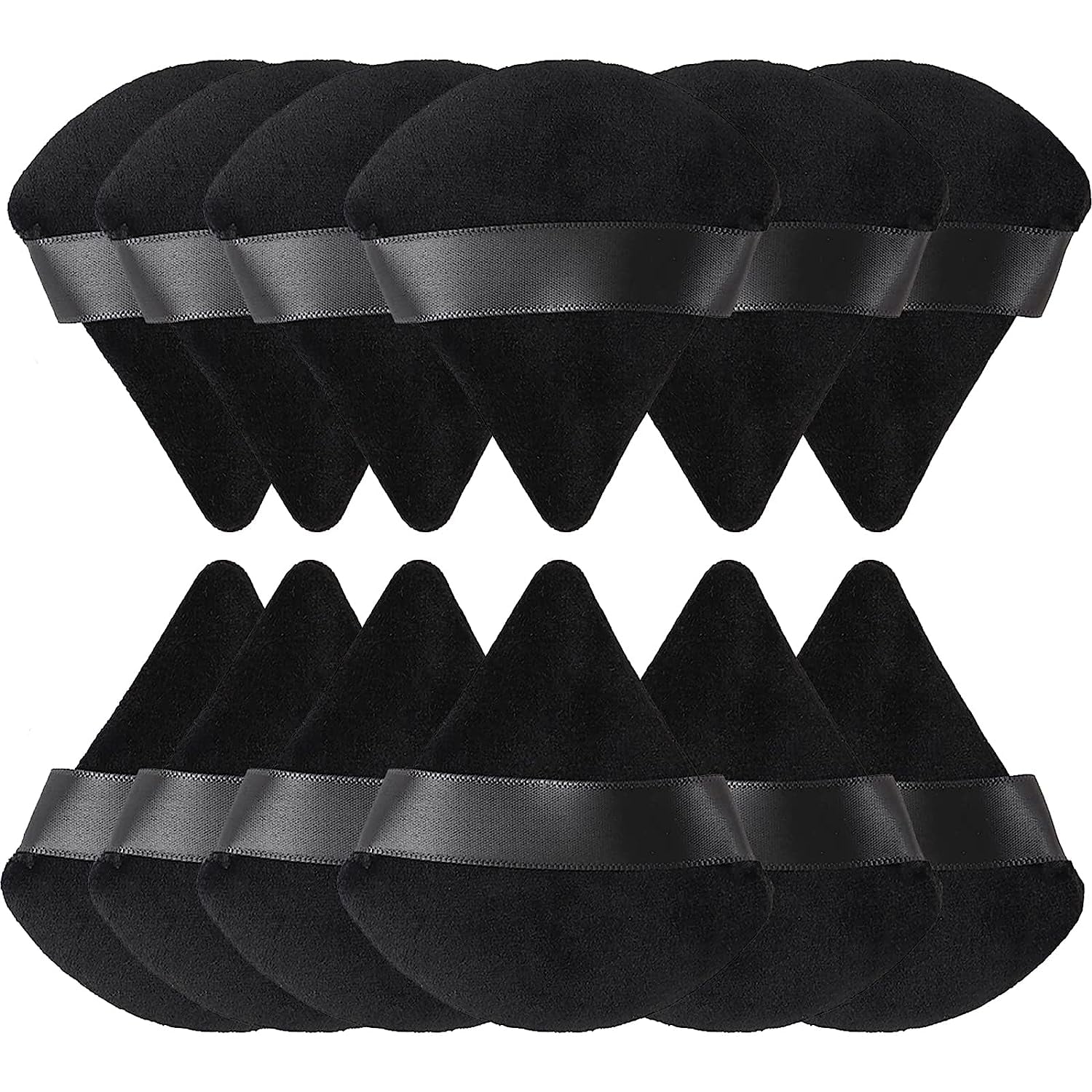 Powder Puff Face Soft Triangle Makeup Puff for Loose Powder Wedge Shape ...