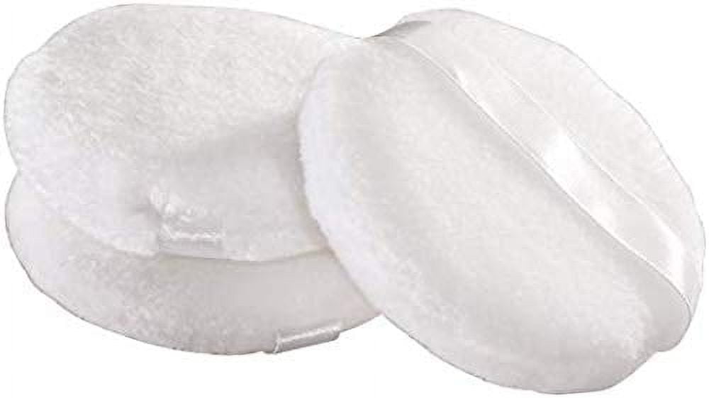 Powder Puff Large Velour Body Makeup Puffs with Satin Ribbon, 4 in., 6 ...