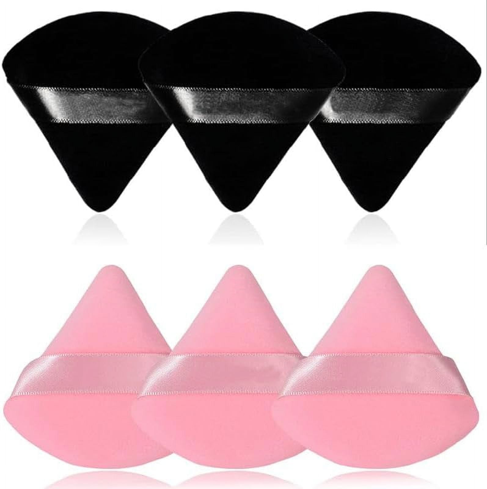 Powder Puff Make Up Sponge 6pc Set Black and Pink - Walmart.com