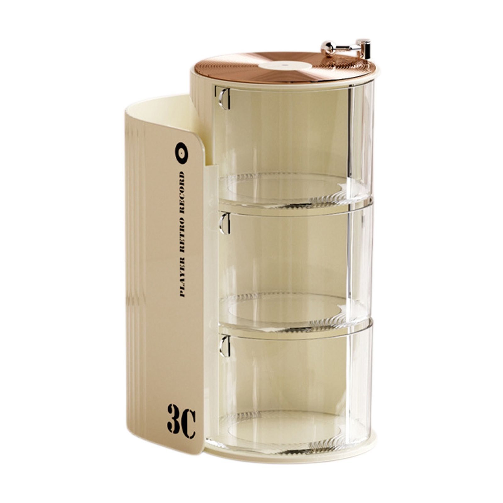 Powder Puff Organiser, Rotating Cushion Rack, Makeup Dresser, Multi ...