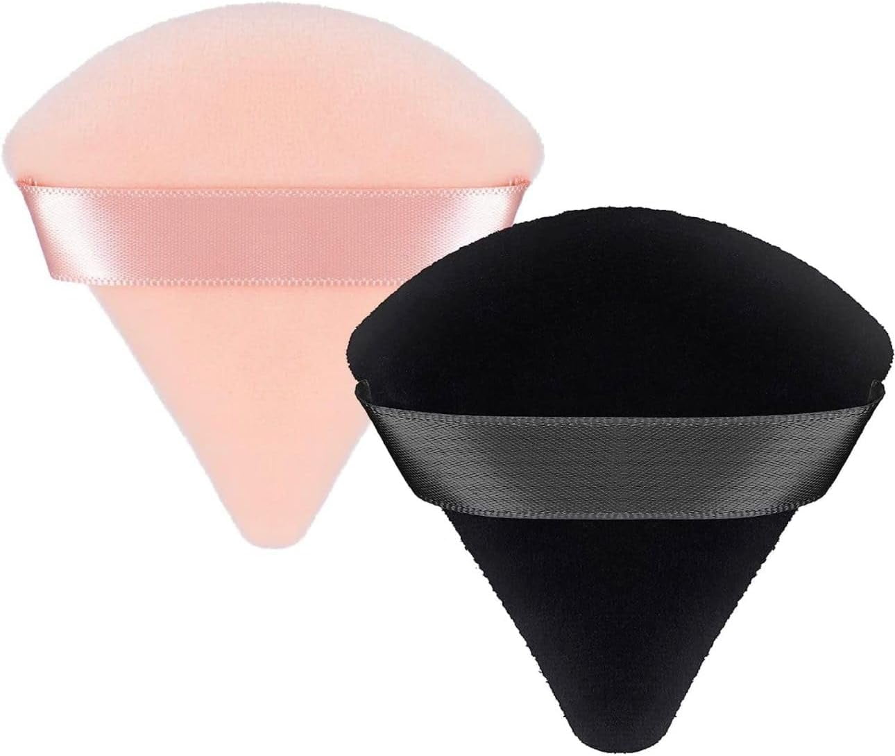 Powder Puff Set Of 2, Makeup Sponge, Triangle Powder Puff Is Soft On ...