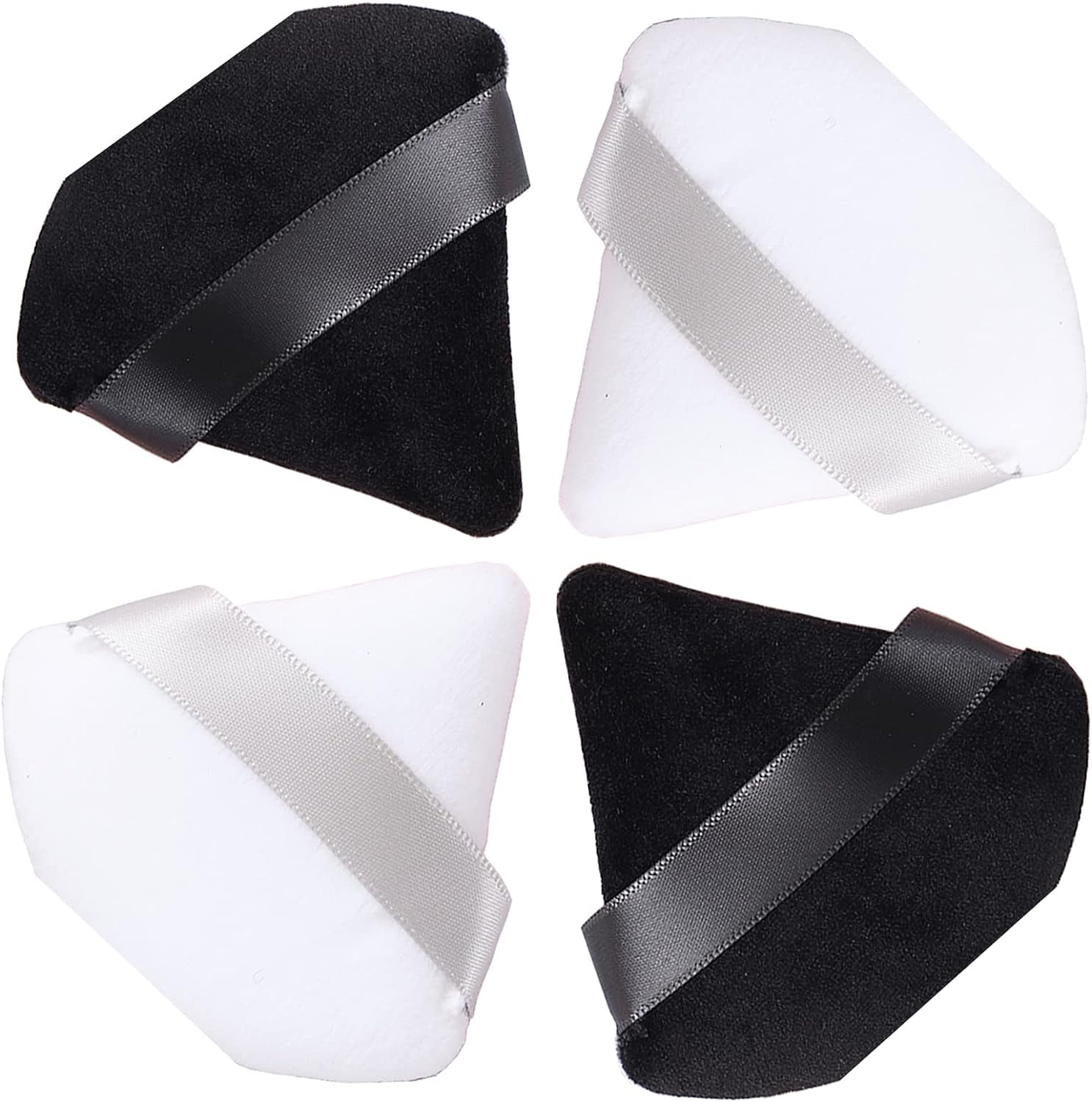 Powder Puff, Triangle Powder Puff Pads Under Eye Makeup Facial Sponge Wet Dry Dual-Use Soft ...