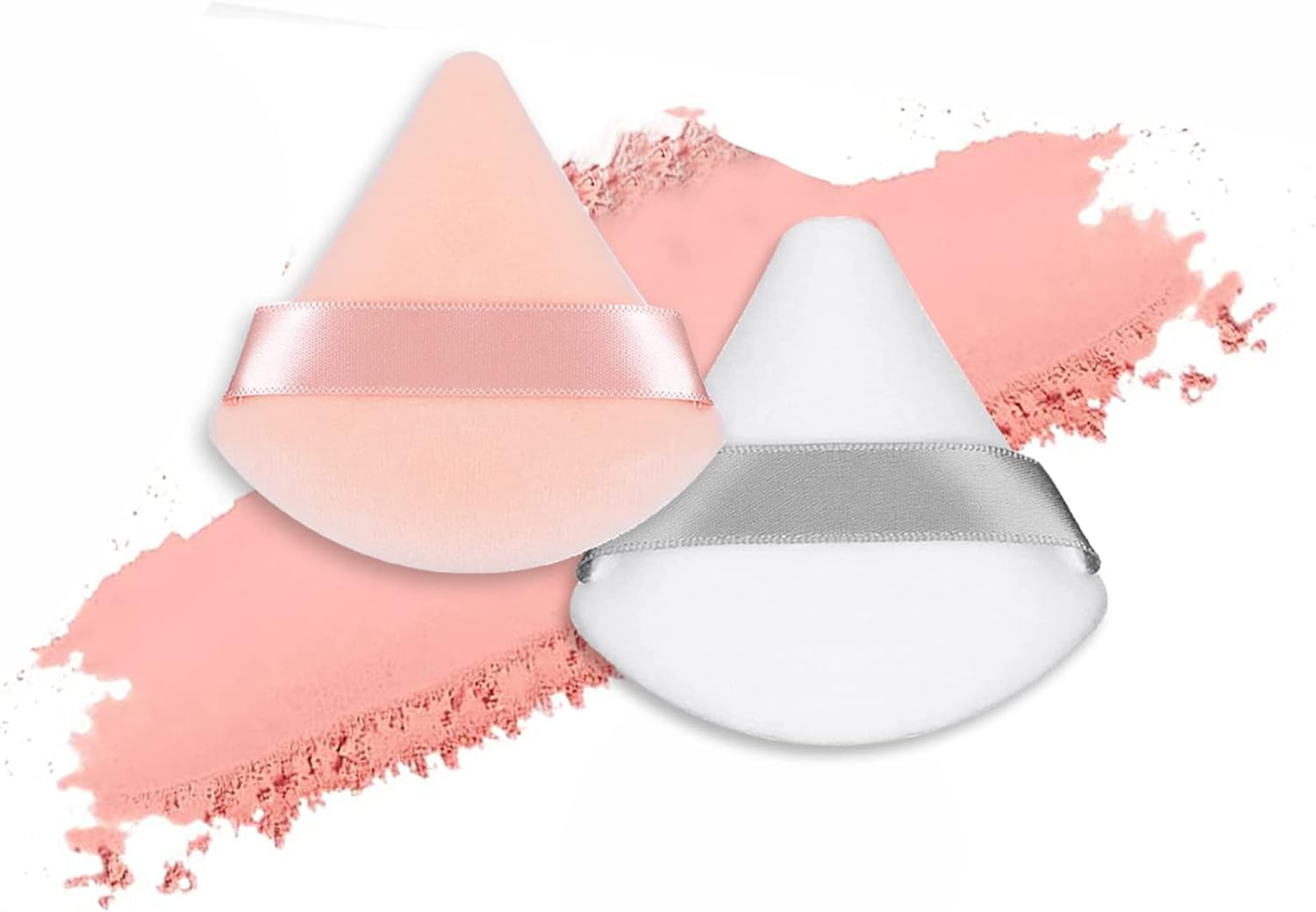 Powder Puff,Triangle Powder Puff,Soft Makeup Velour Puff Sponge ...