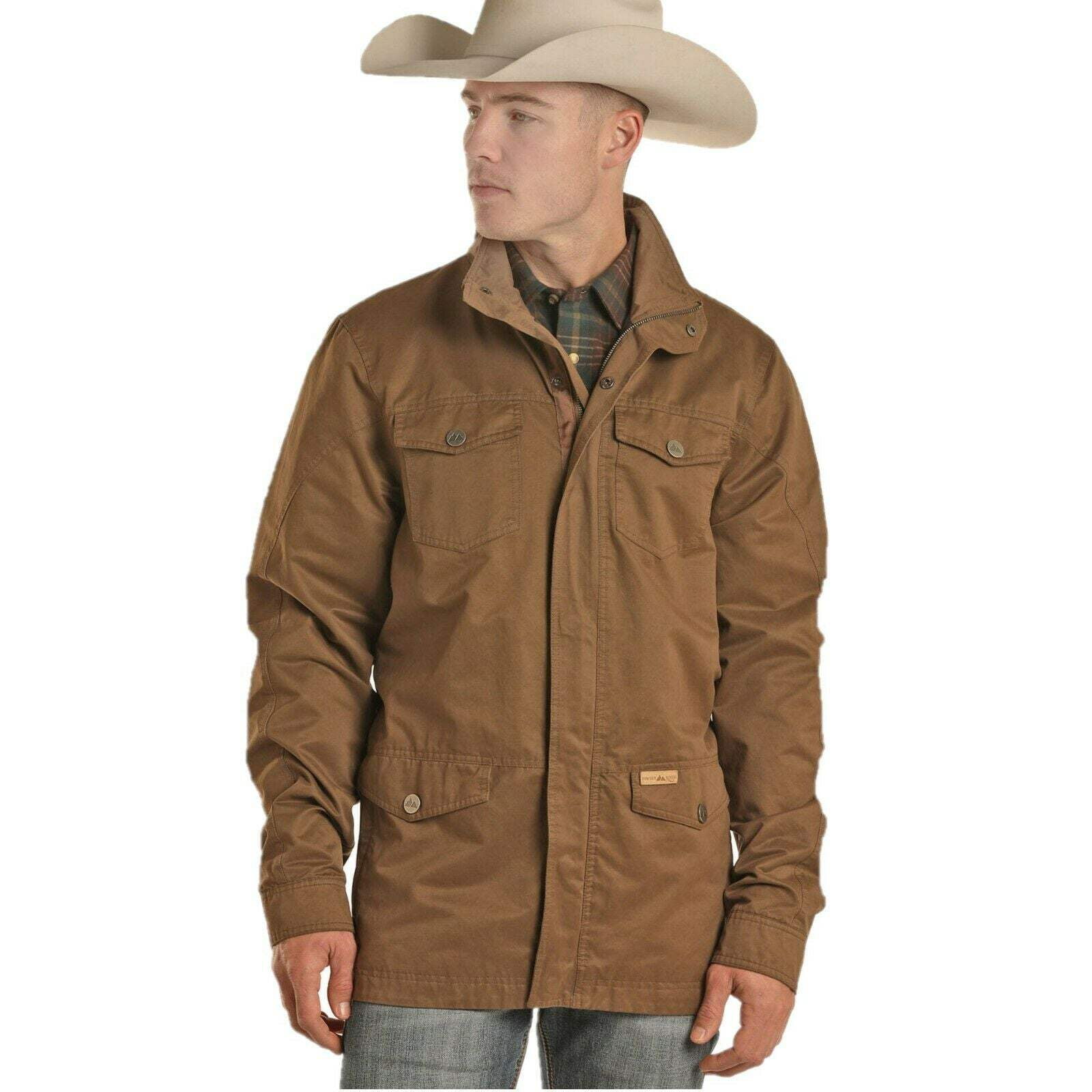 Powder River Outfitters Men's Rancher Brown Jacket 92-6755-25 - Walmart.com
