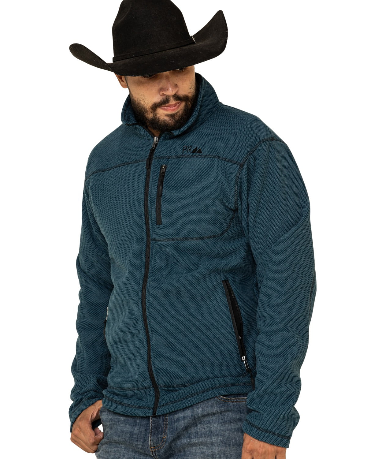 Powder River Outfitters Men's Waffle Melange Knit Zip-Front Jacket - 92 ...