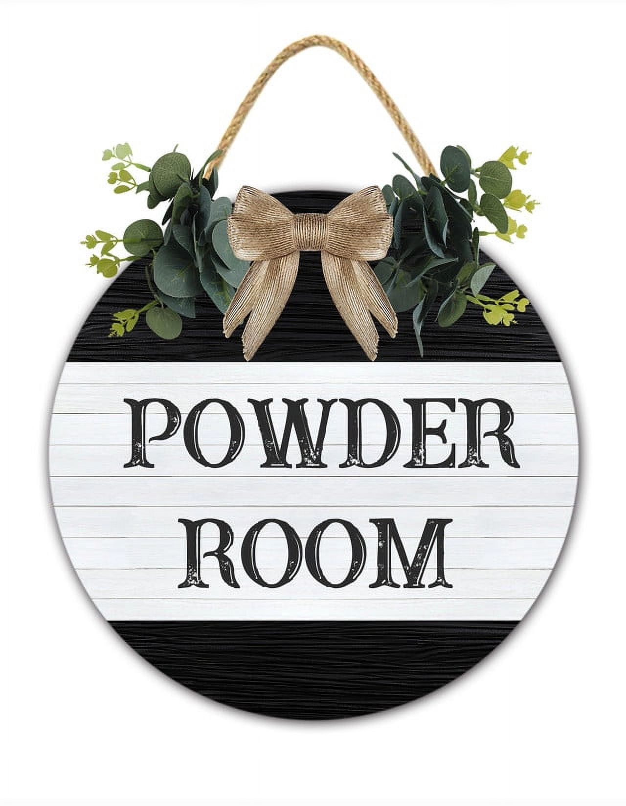 Powder Room Sign Farmhouse Powder Room Decor for Bathroom Novelty Sign ...