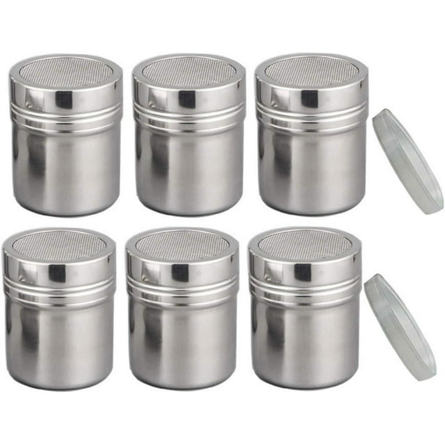 Powder Shaker with Lid,Stainless Steel Fine Mesh Shaker, for Sifter ...