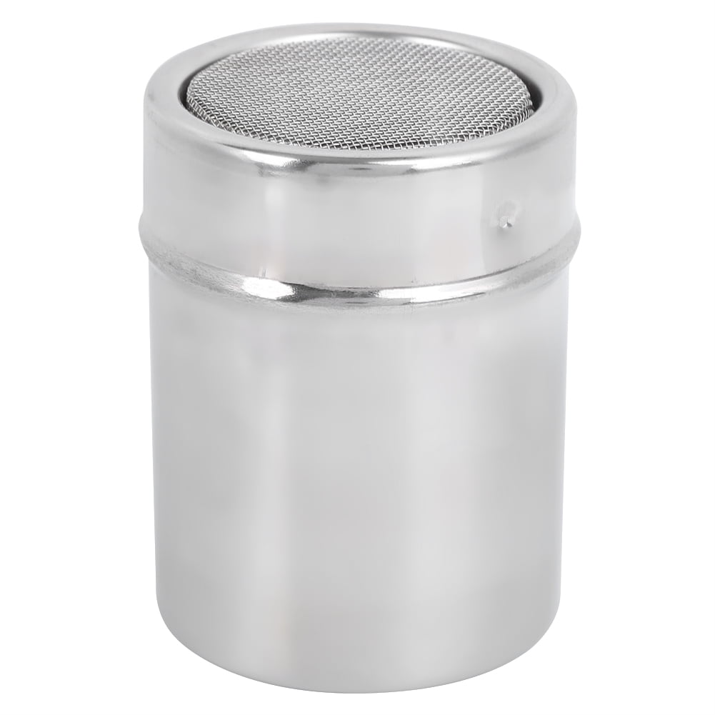 Powder Sugar Shaker with Lid,Stainless Steel Fine Mesh Shaker,Sugar ...