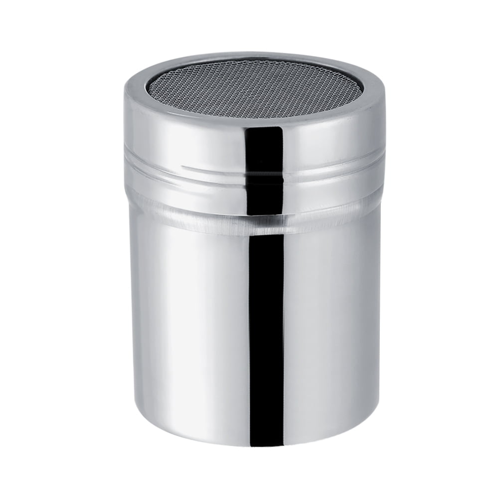Powder Sugar Shaker with Lid,Stainless Steel Fine Mesh Shaker, for ...