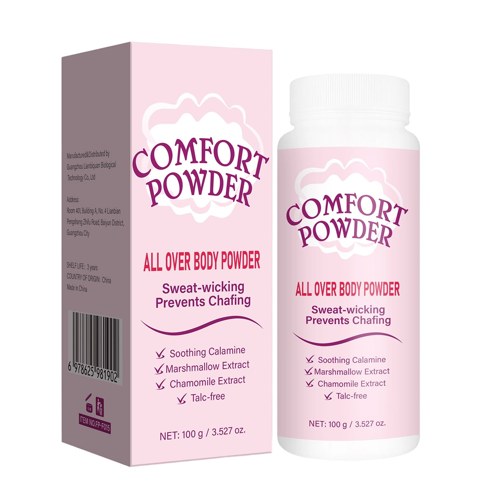 Powder Talc Free Opposition Chafe Body Foot Dusting Powder Deodorant To ...