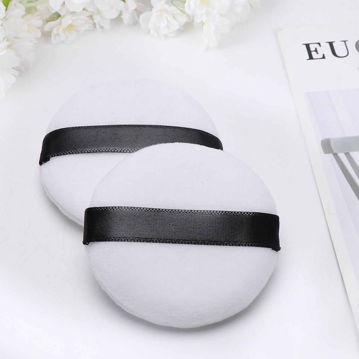 Powder puff 15 pcs Pure Cotton Powder Puff Flocking Short Fluff Powder ...