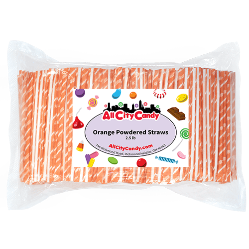 Powdered Candy Straw Orange Bulk Bag - 2.5 lb. Bag - Walmart.com