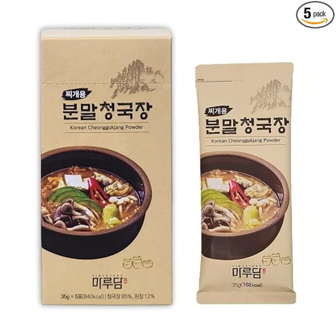 Powdered Soybean Paste for Stew (5 Pouches) Easy to Carry, Stick Pouch ...