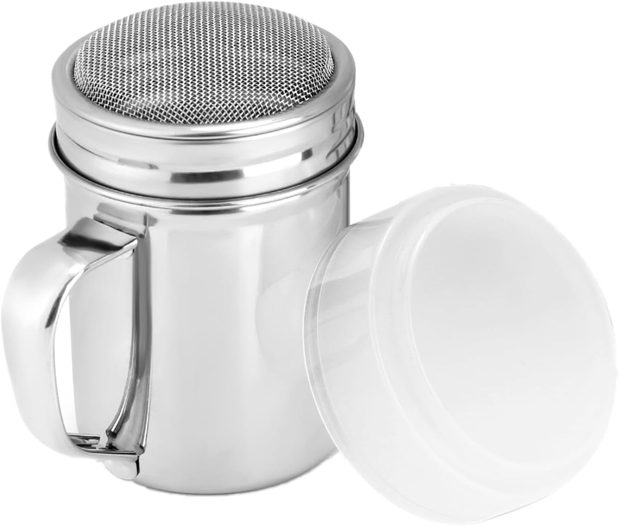 Powdered Sugar Shaker Duster, Cinnamon Flour Sifter, Fine Mesh ...