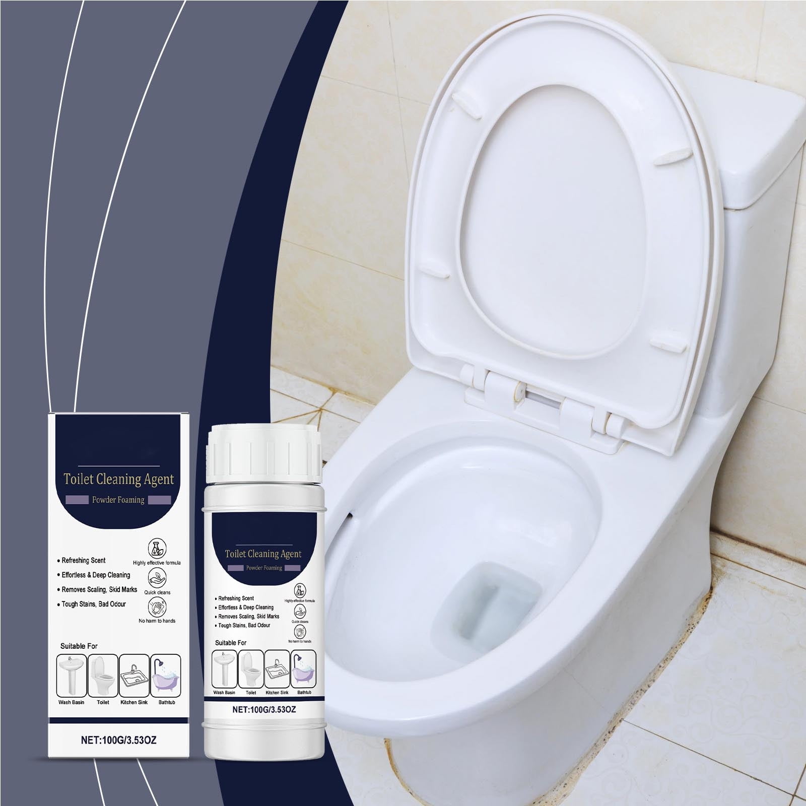 Powdered Toilet Cleaner For Stain And Scale Removal - Walmart.com