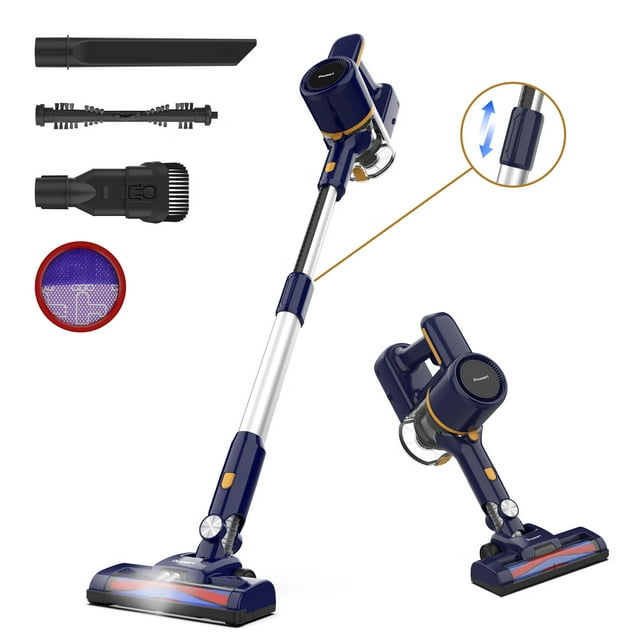 Poweart Cordless Vacuum Cleaner, 6-in-1 Multifunction, Quiet, Suction ...