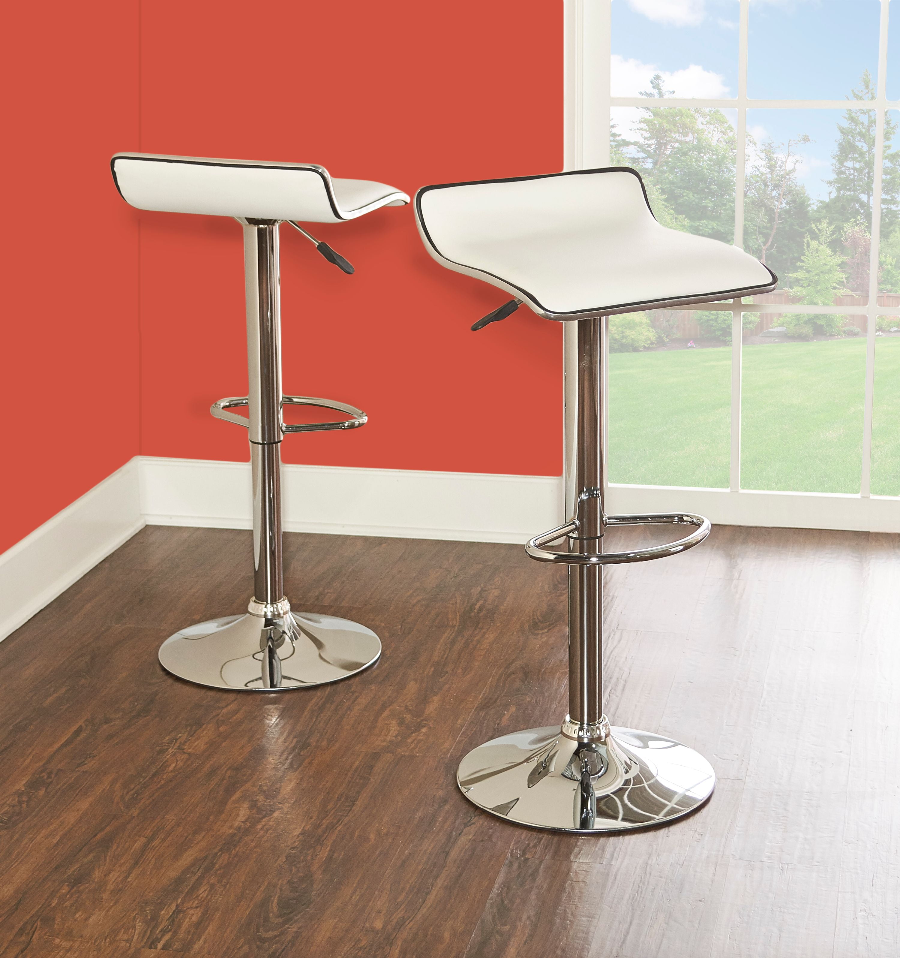 Powell Backless Bar Stool with Gas Lift, Set of 2, Multiple Colors ...